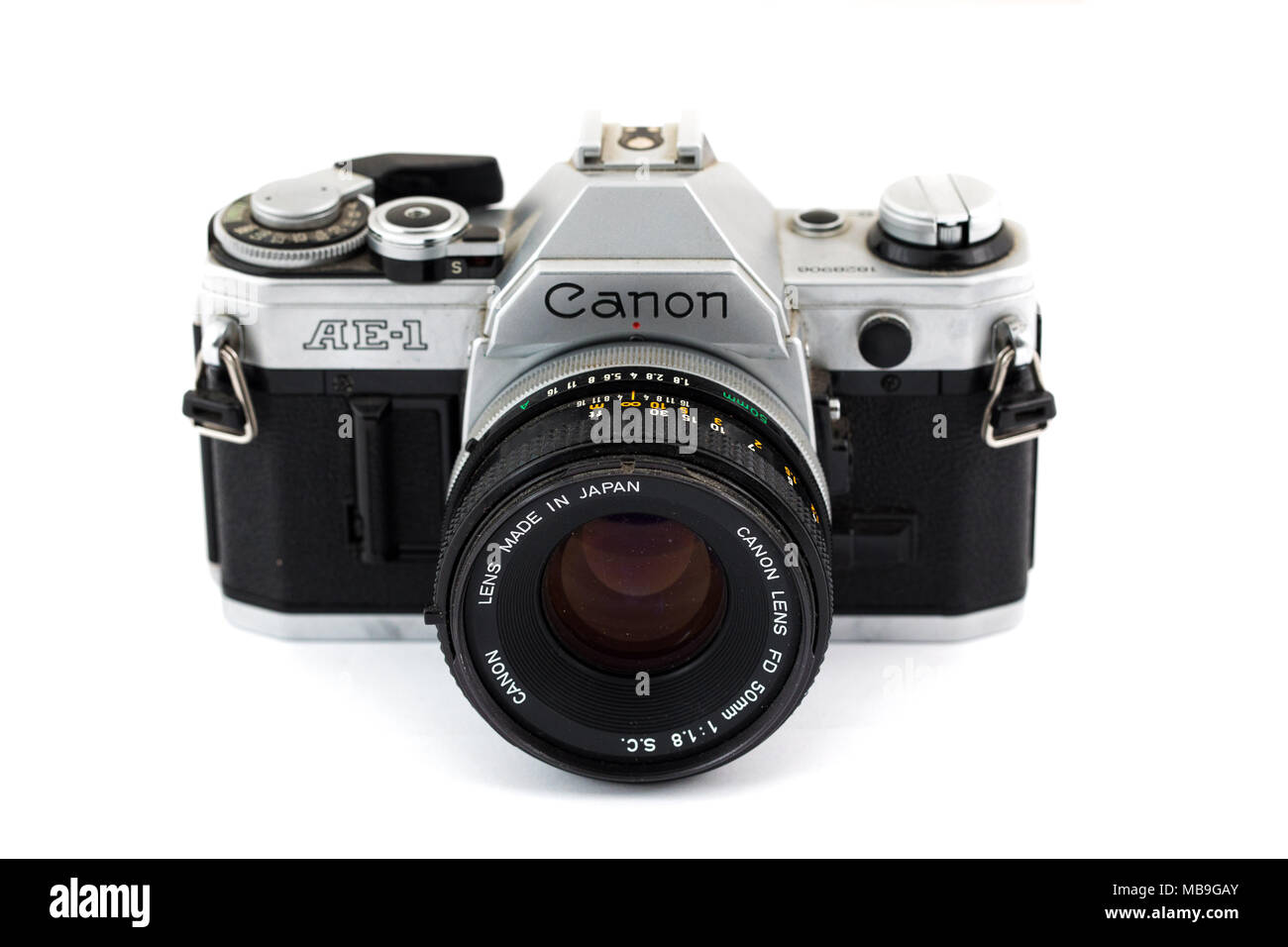 Vintage Film Camera White Isolated Background Stock Photo - Alamy