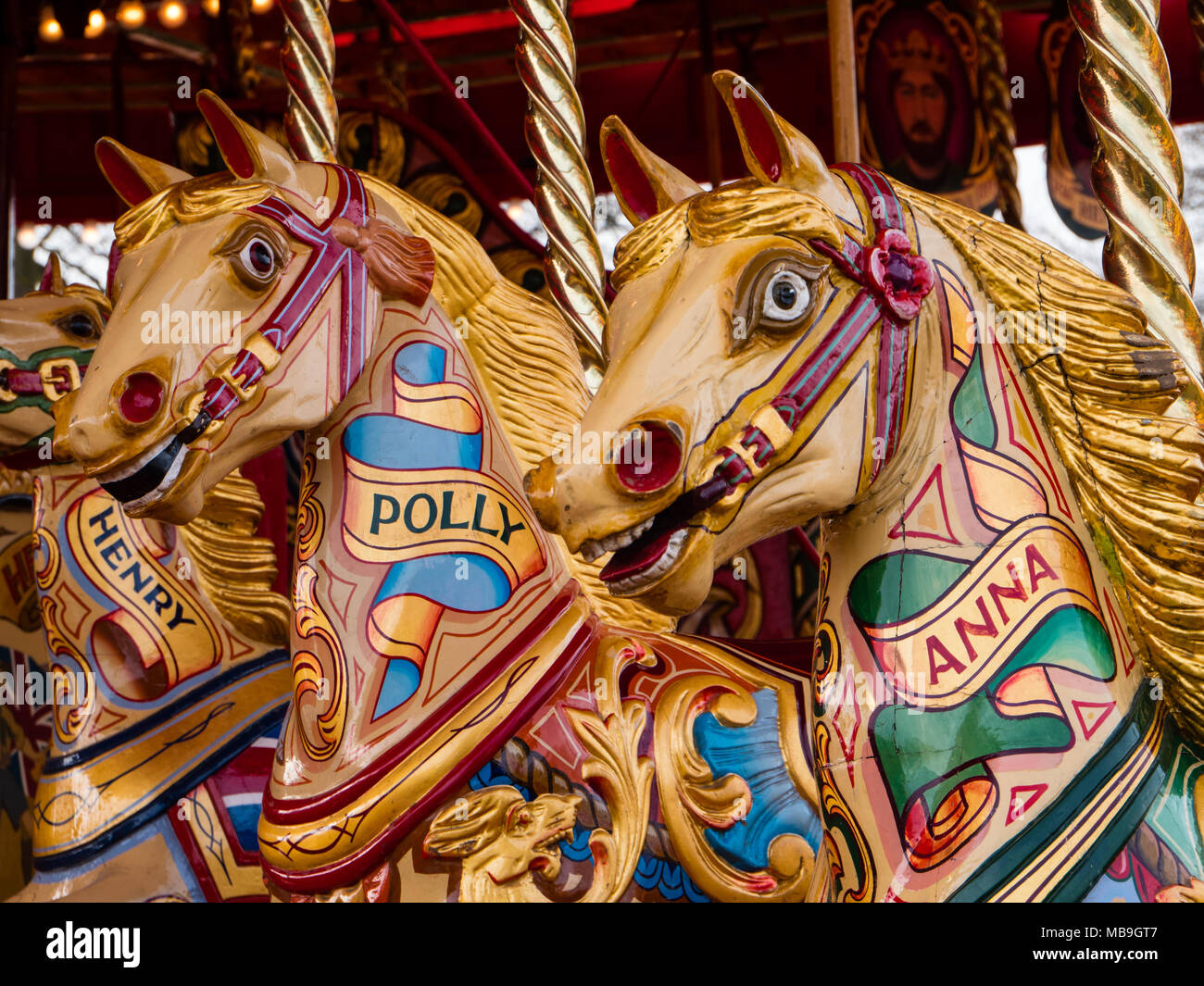 Merry go round horses hi-res stock photography and images - Alamy