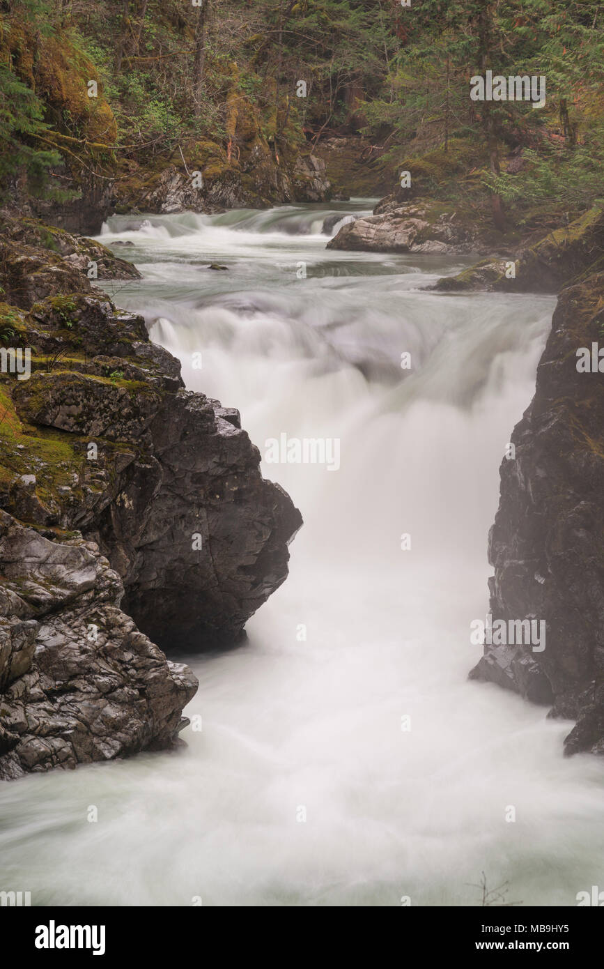 Little Qualicum Falls, Vancouver Island Stock Photo - Alamy