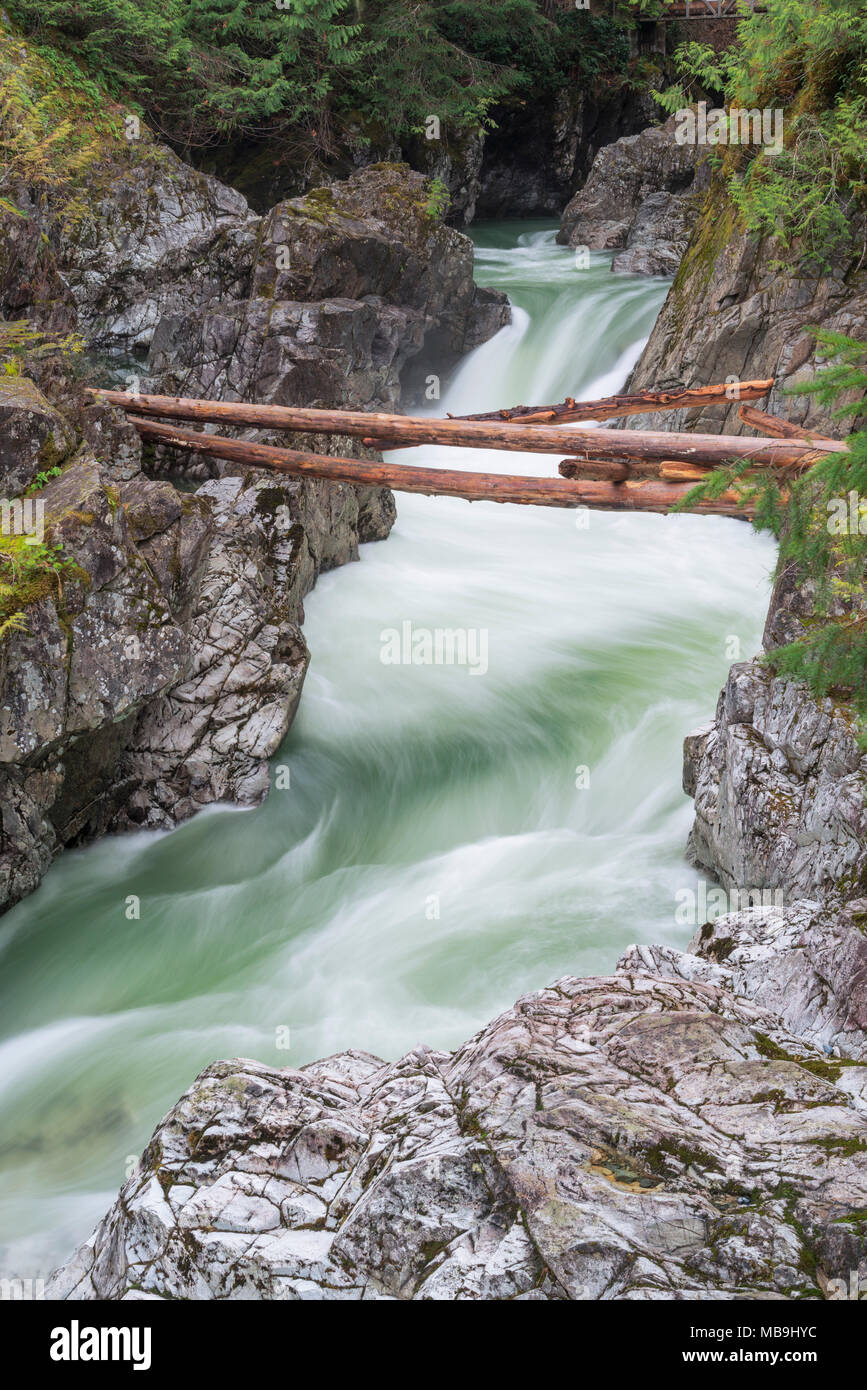 Little Qualicum Falls, Vancouver Island Stock Photo - Alamy