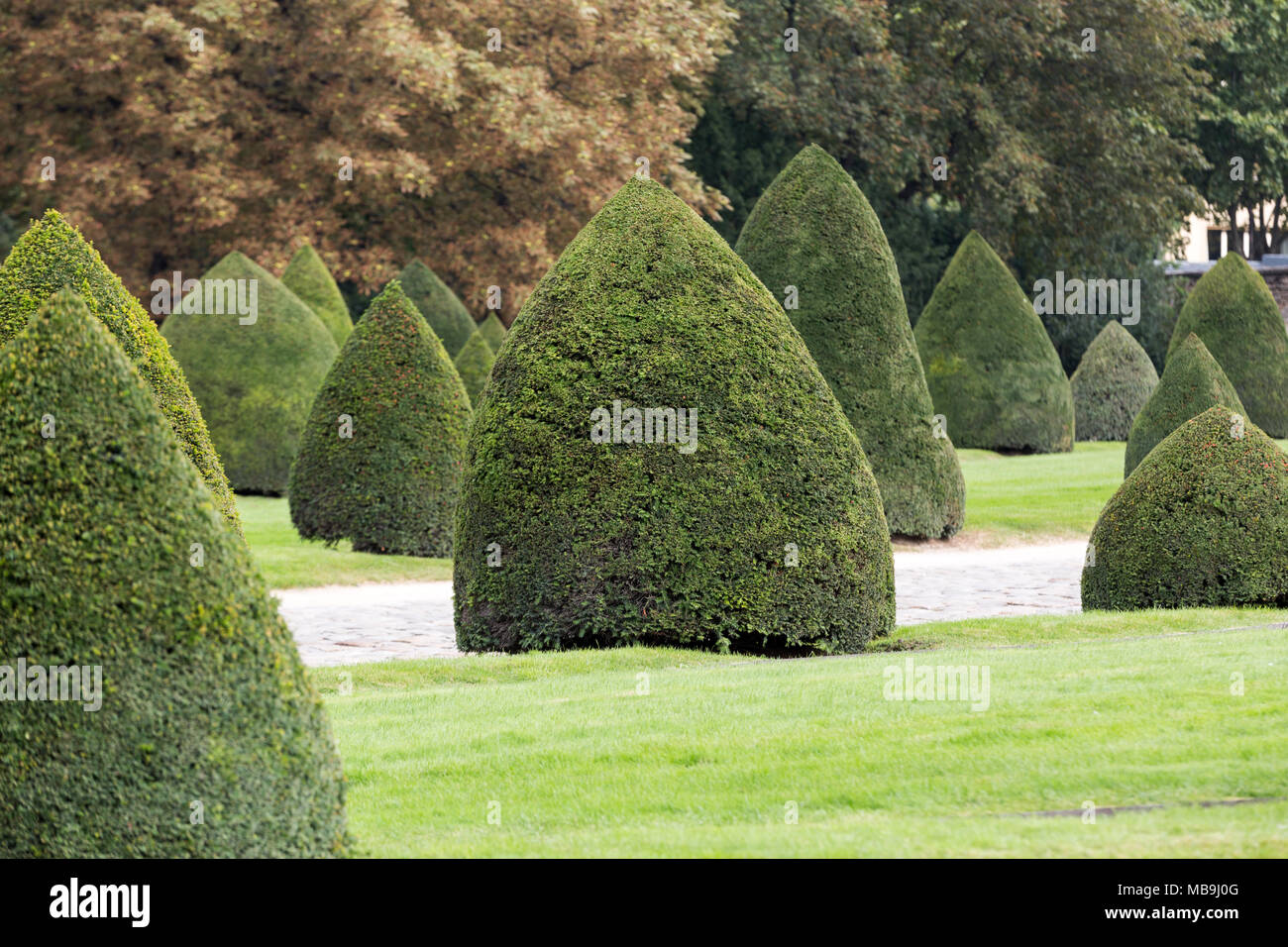 Park near main entrance Les Invalides. Paris, France Stock Photo - Alamy