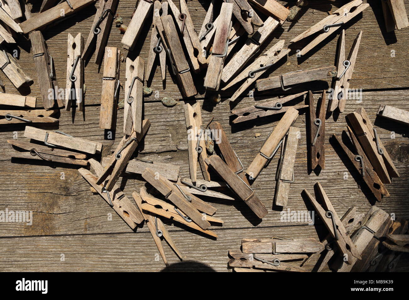 Washing peg many pegs hi-res stock photography and images - Alamy