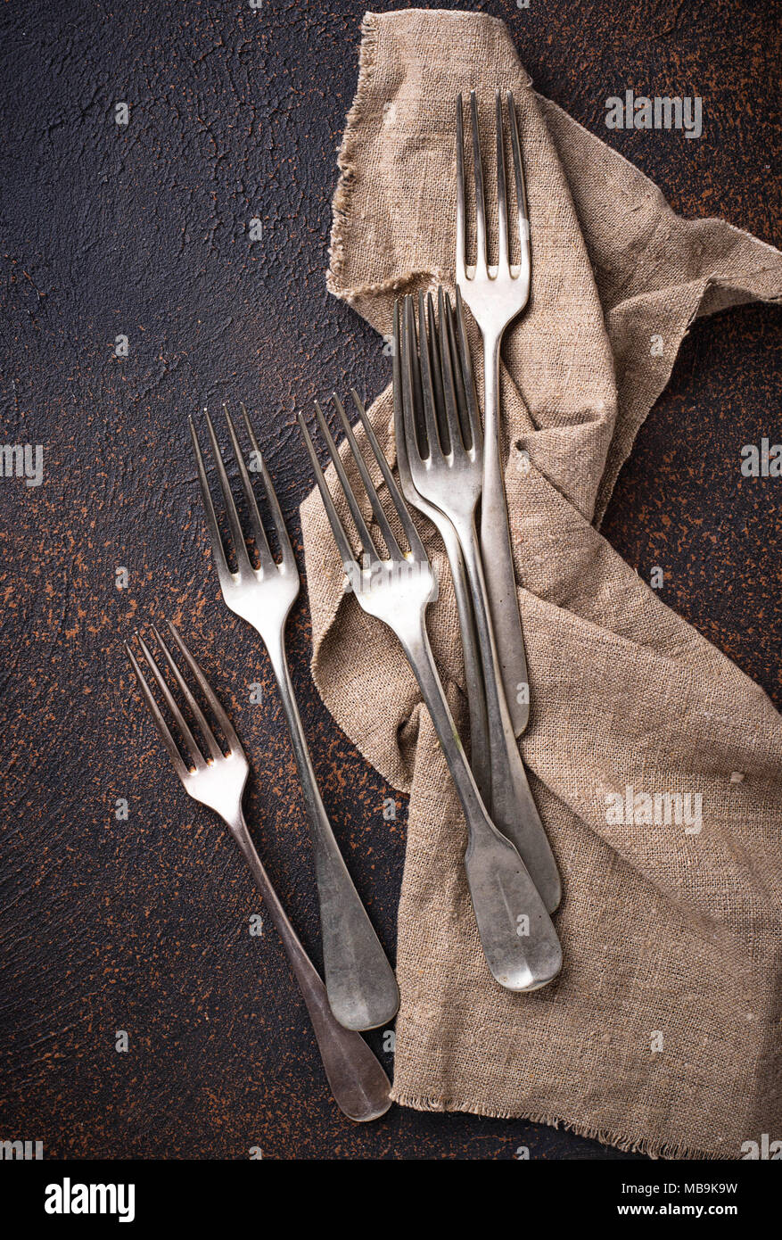 Vintage forks hi-res stock photography and images - Alamy