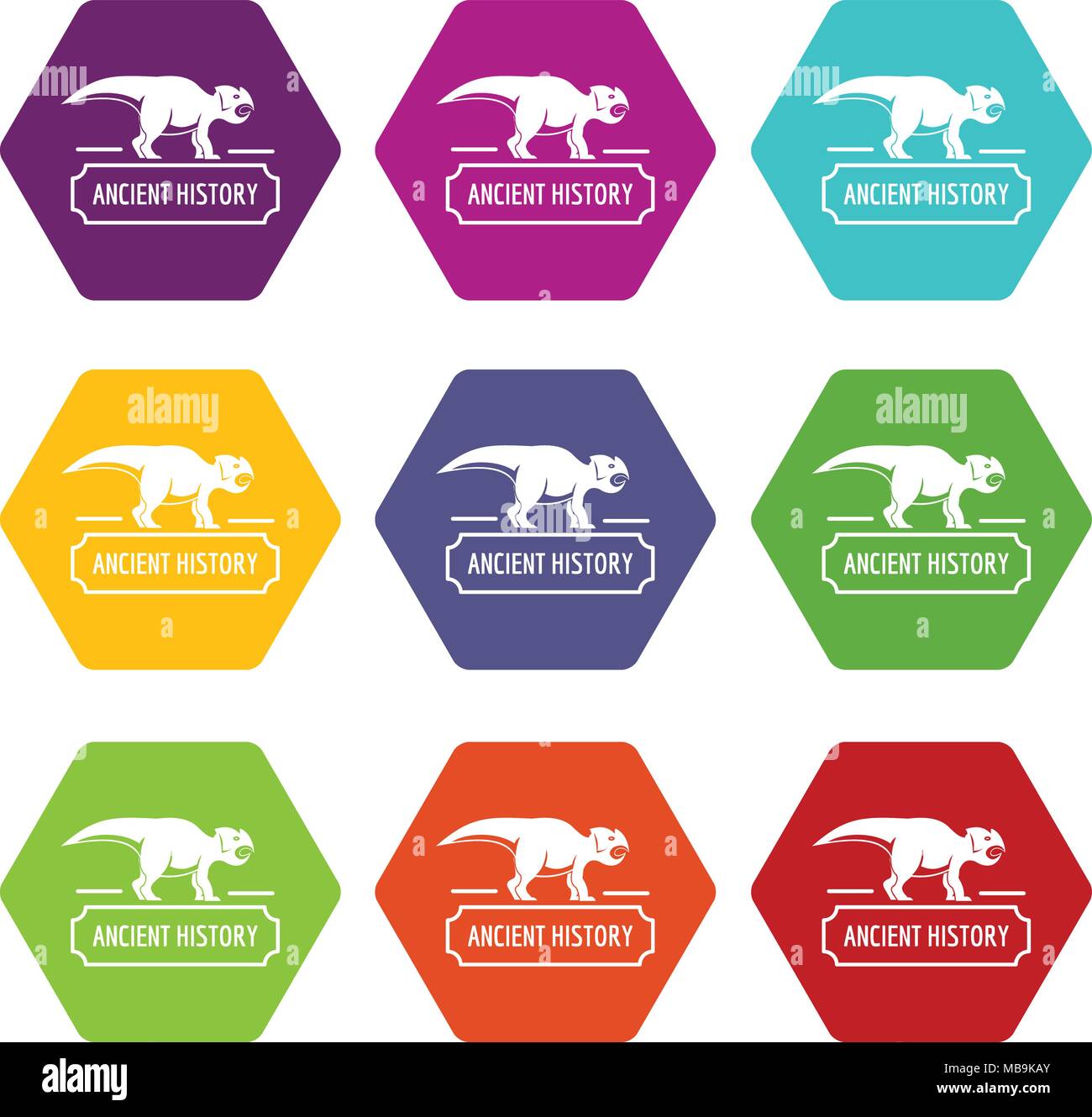 Ancient history icons set 9 vector Stock Vector Image & Art - Alamy