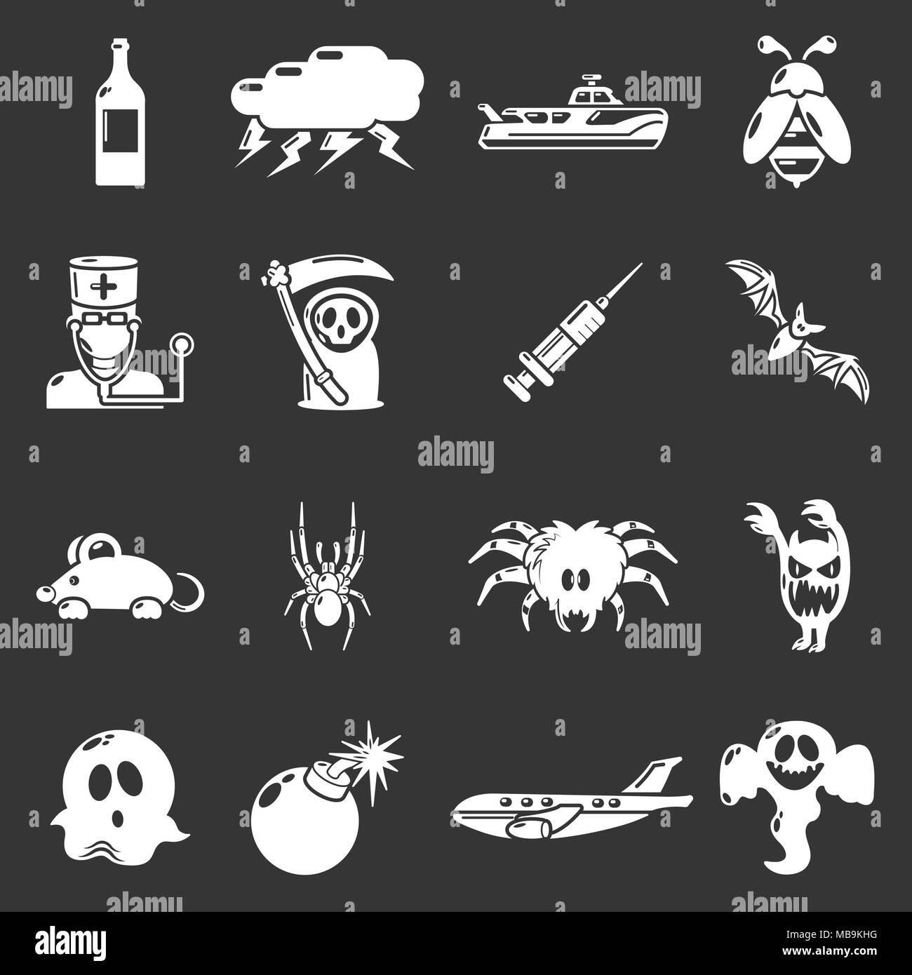 Phobia phobias Black and White Stock Photos & Images - Alamy