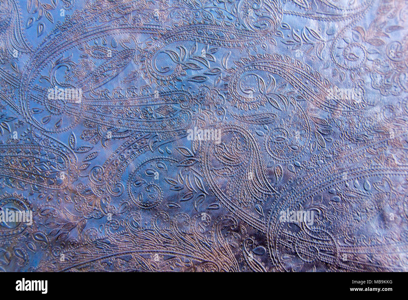 Background, leather structure. Different types of leather and different ...