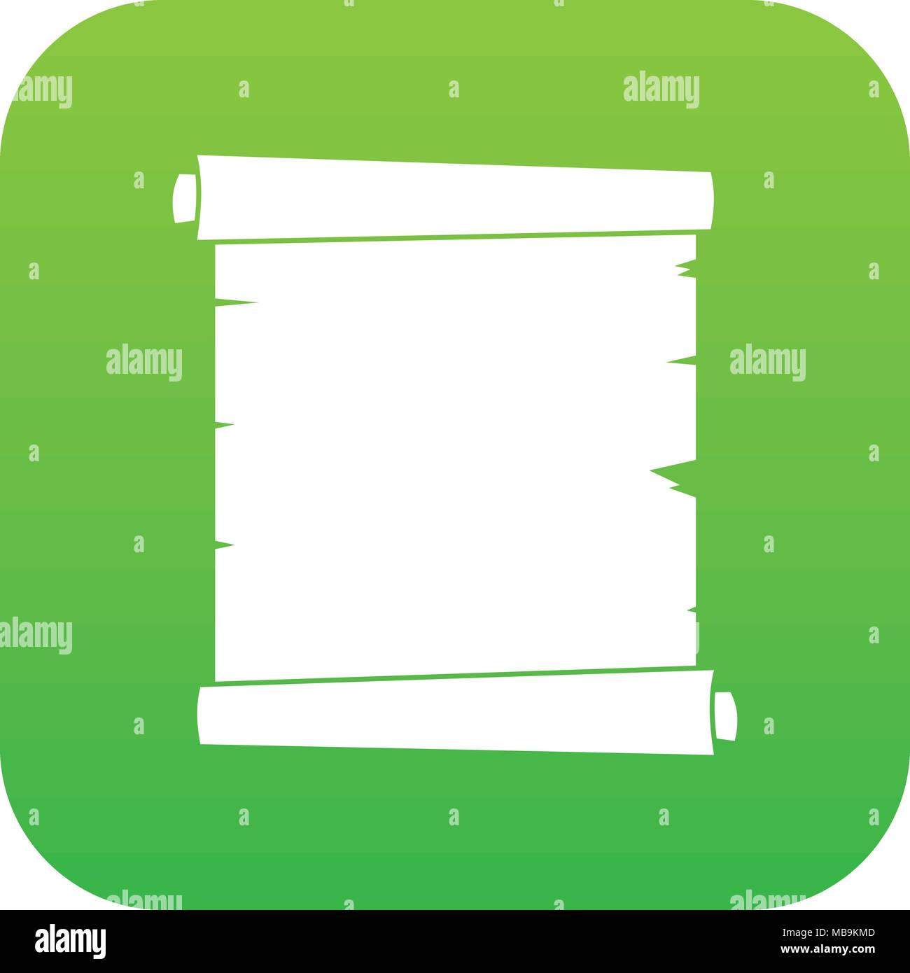 Retro scroll paper icon digital green Stock Vector Image & Art - Alamy