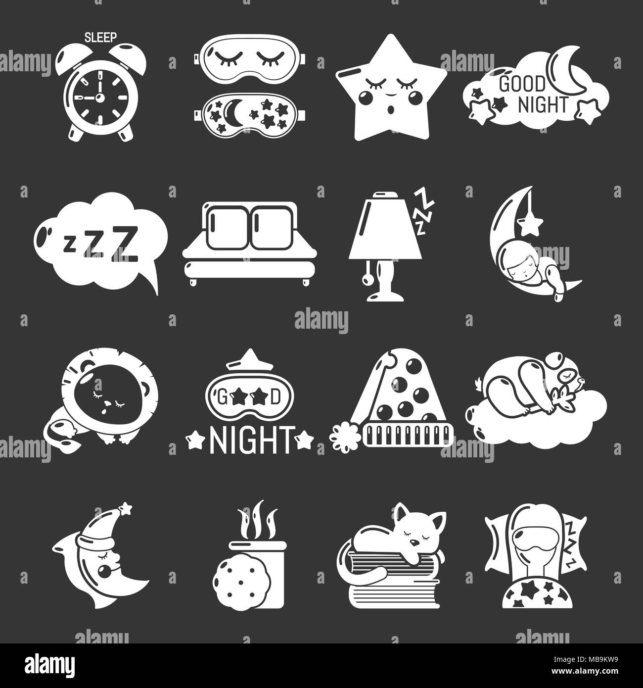 Pictogram Sleeping Icon Resting Sleep Stock Photos & Pictogram Sleeping ...