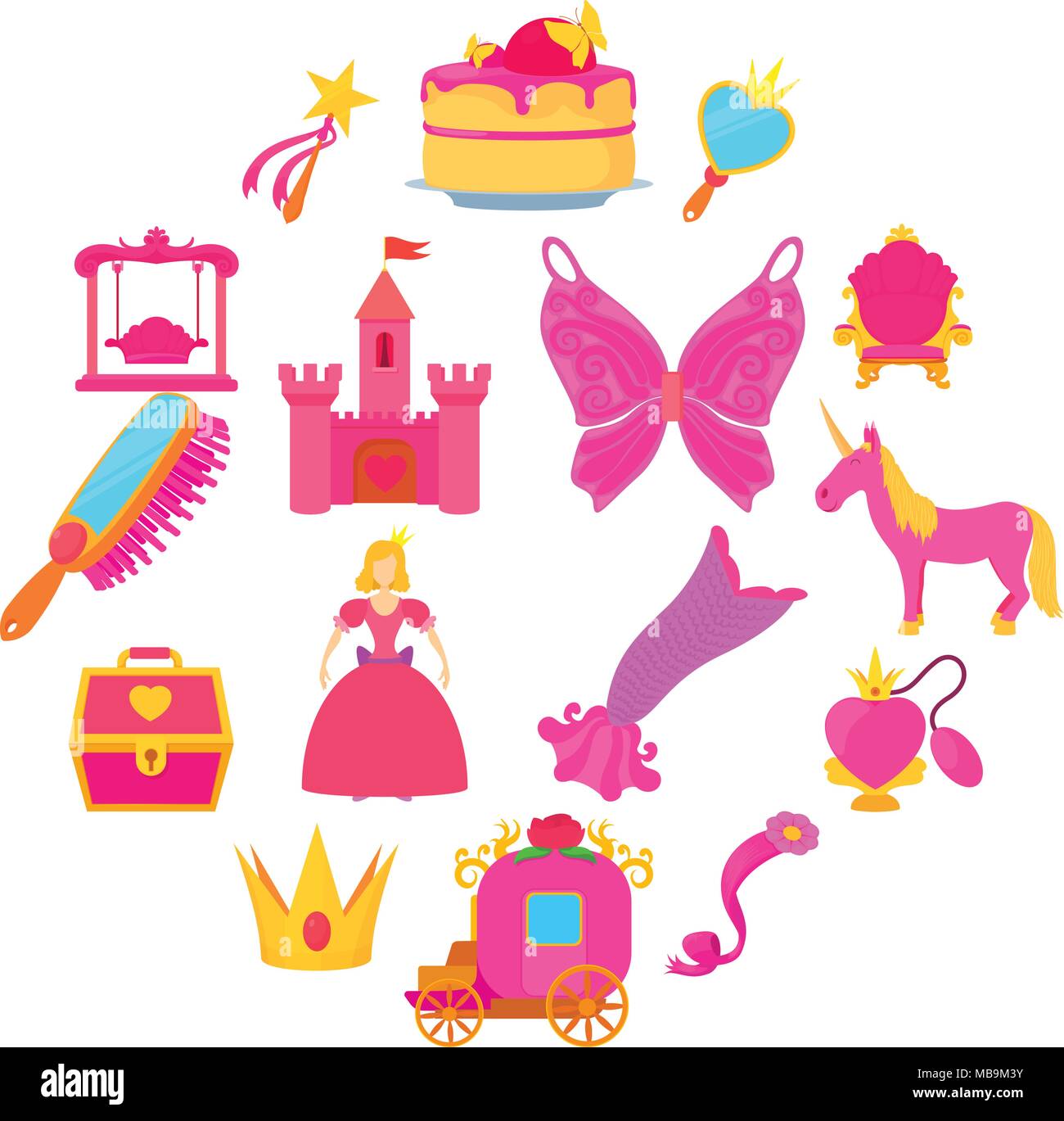 Princess theme cake hi-res stock photography and images - Alamy