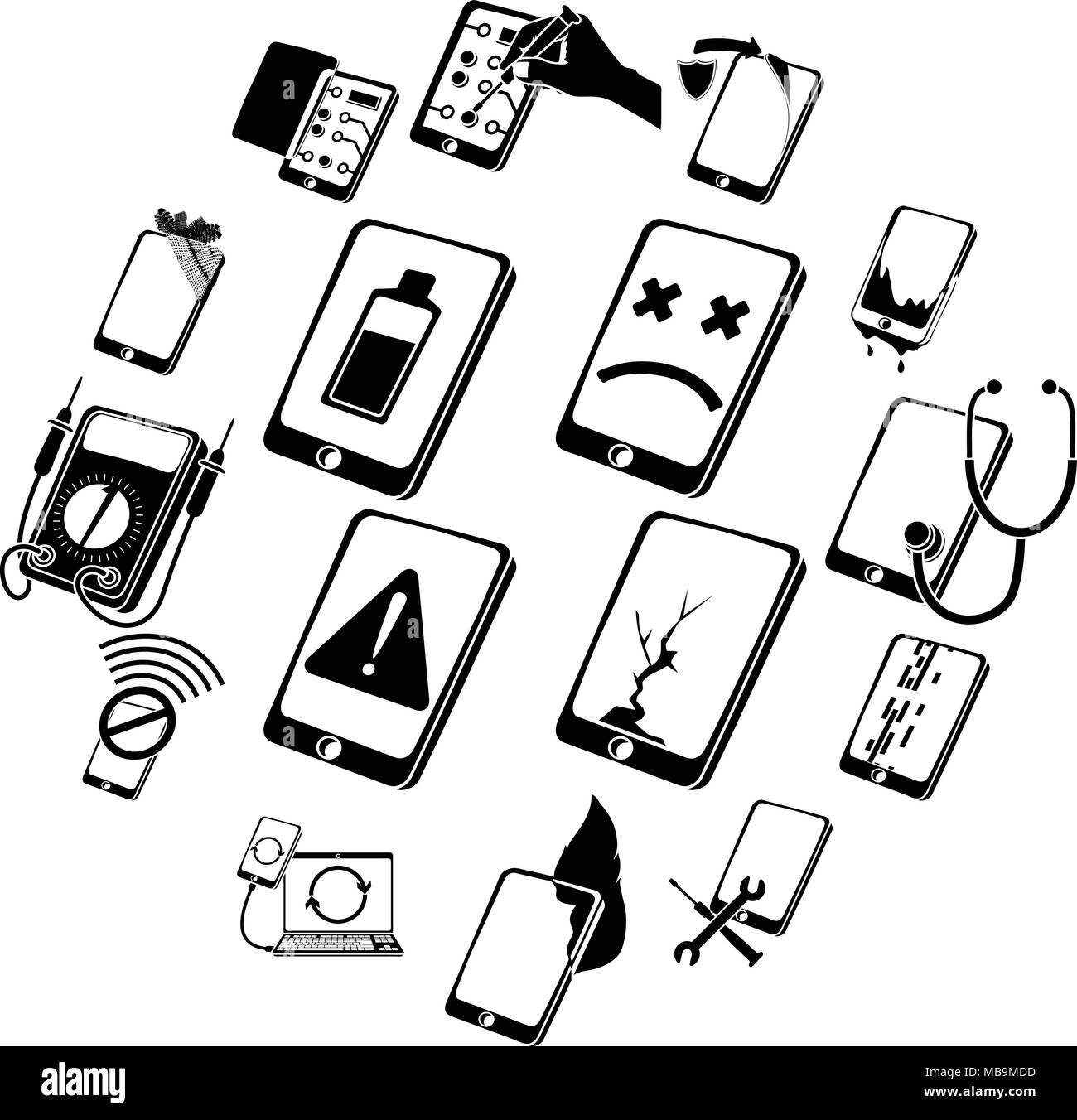 Fixing cell phones hi-res stock photography and images - Alamy