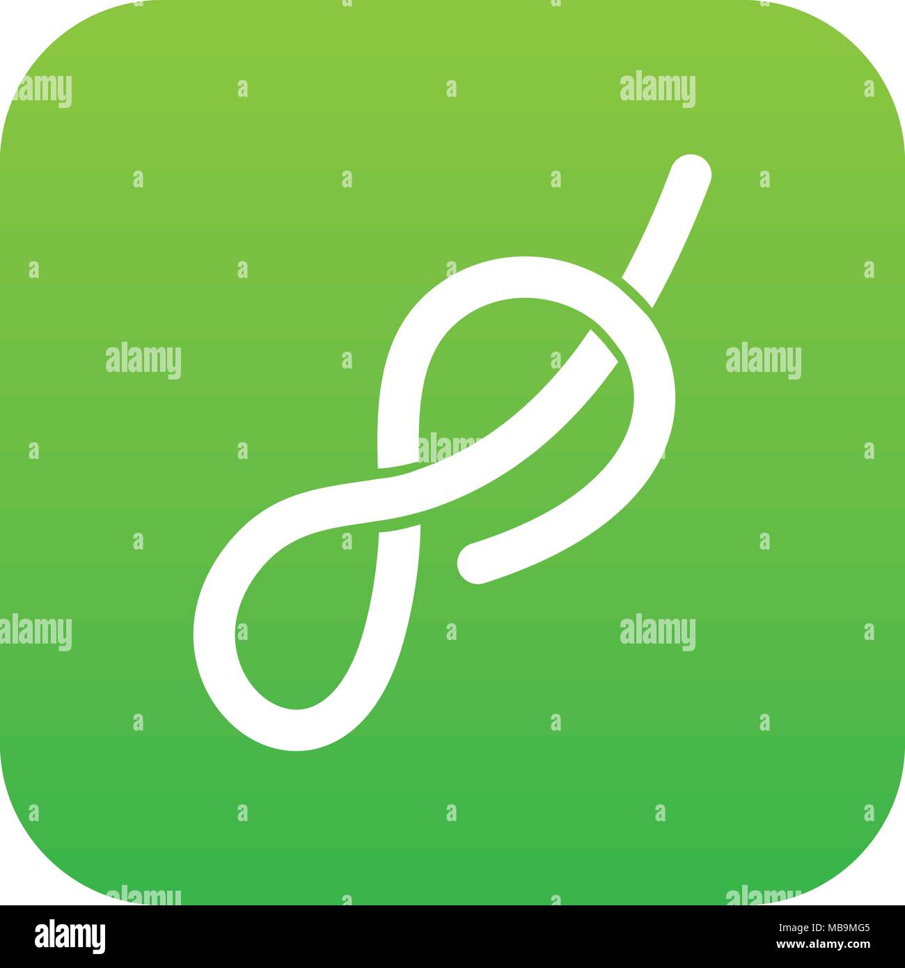 Ship rope icon digital green Stock Vector Image & Art - Alamy