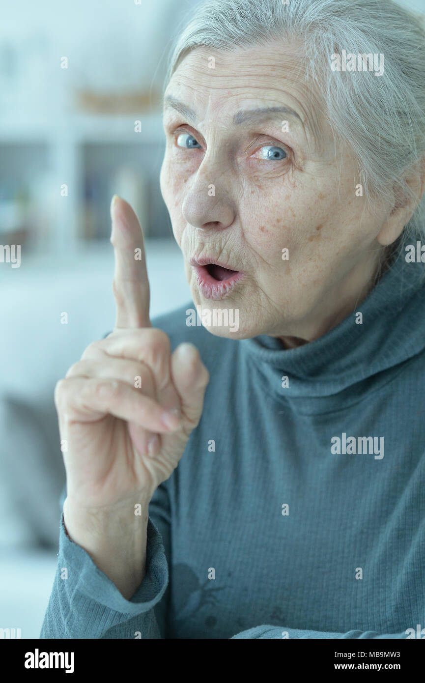 Sad woman pointing finger hi-res stock photography and images - Alamy