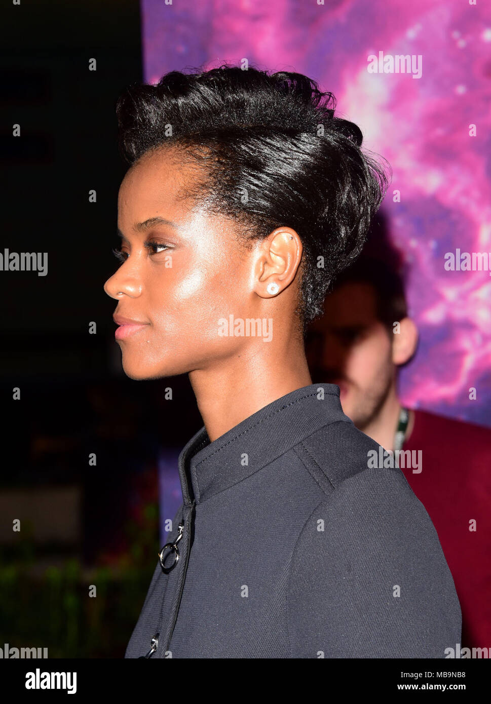 London, UK. 8th April, 2018. Letitia Wright attending The UK Fan Event ...
