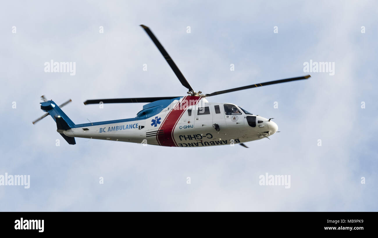 Richmond, British Columbia, Canada. 24th Mar, 2018. A Sikorsky S-76C ...
