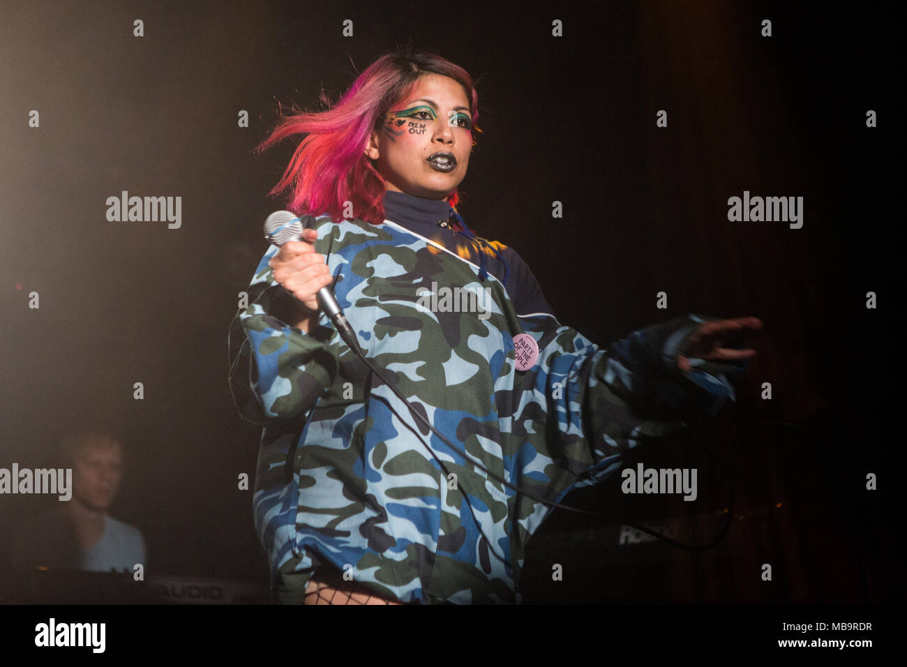 Norway, Oslo - April 8, 2018. The American indietronica duo KNOWER ...