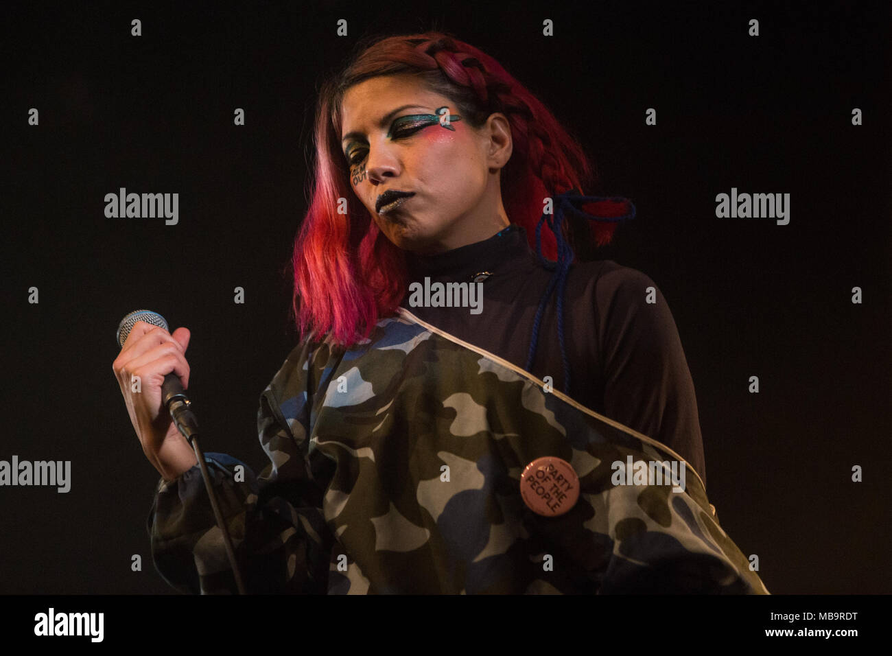 Norway, Oslo - April 8, 2018. The American indietronica duo KNOWER ...