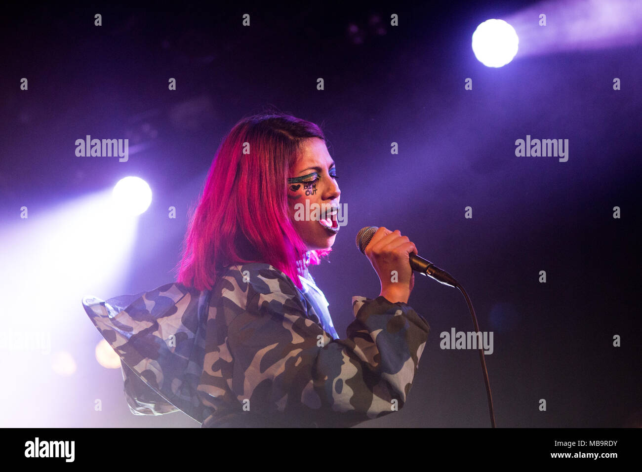 Norway, Oslo - April 8, 2018. The American indietronica duo KNOWER ...