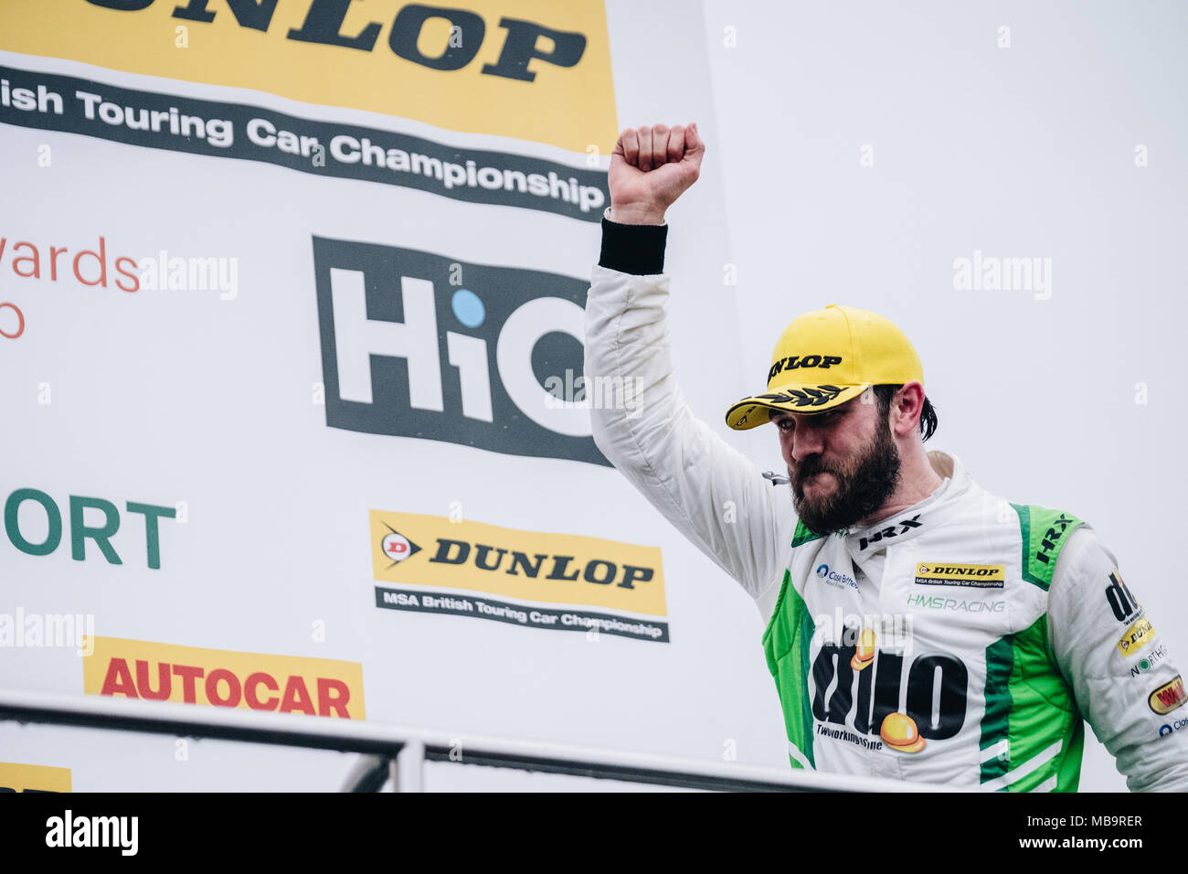Longfield, Kent, UK. 8th April, 2018. BTCC racing driver Rob Austin and ...