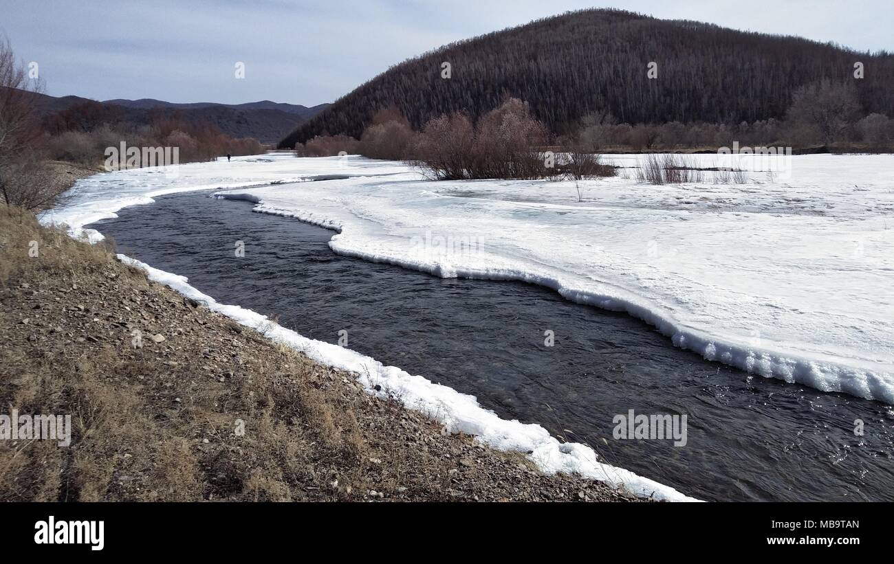 Yakeshi, Yakeshi, China. 6th Apr, 2018. Yakeshi, CHINA-6th April 2018 ...