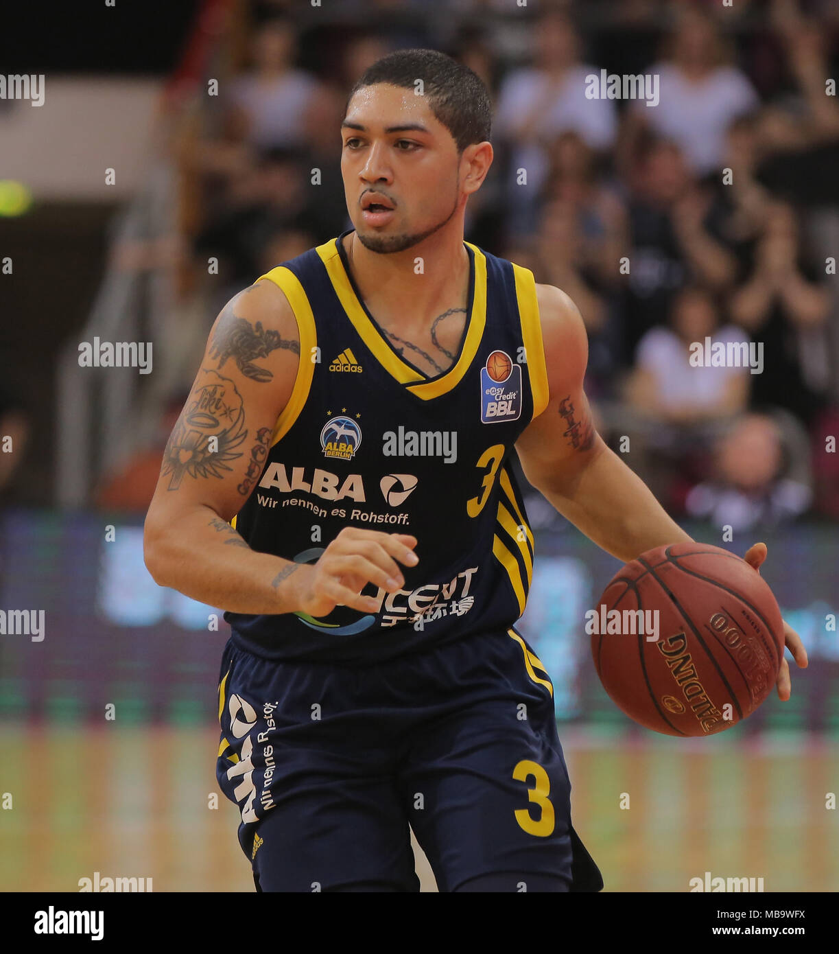 Bonn, Germany. 8th Apr, 2018. Basketball Bundesliga, BBL, Telekom ...