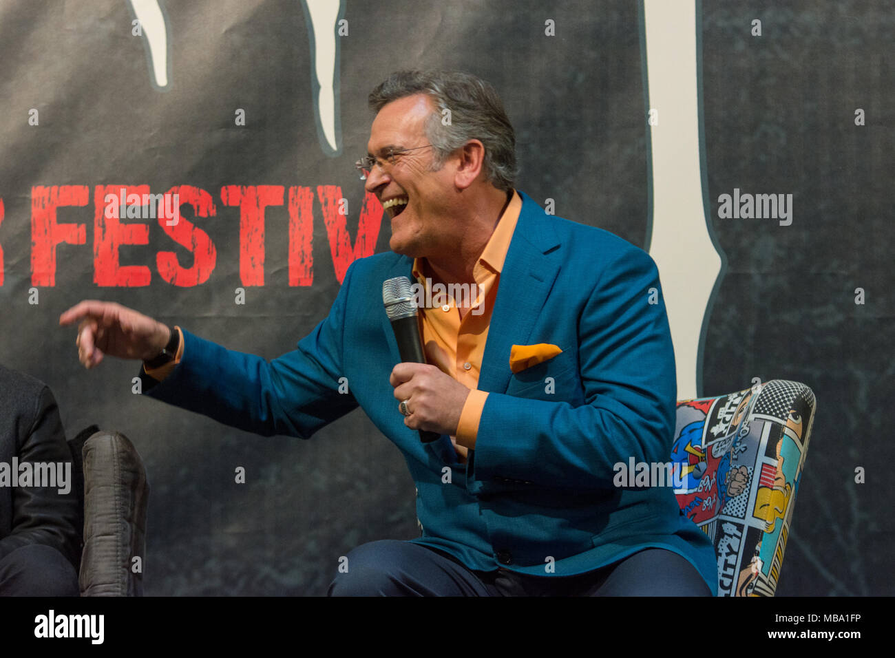 DORTMUND, GERMANY - APRIL 8: Actor Bruce Campbell (Ash vs Evil Dead ...