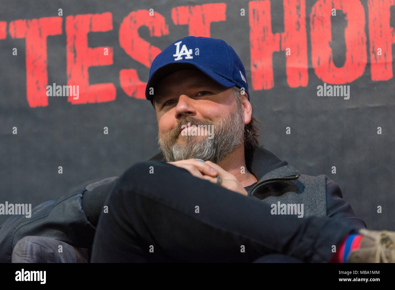 DORTMUND, GERMANY - APRIL 8: Actor Tyler Labine (Tucker & Dale vs Evil ...