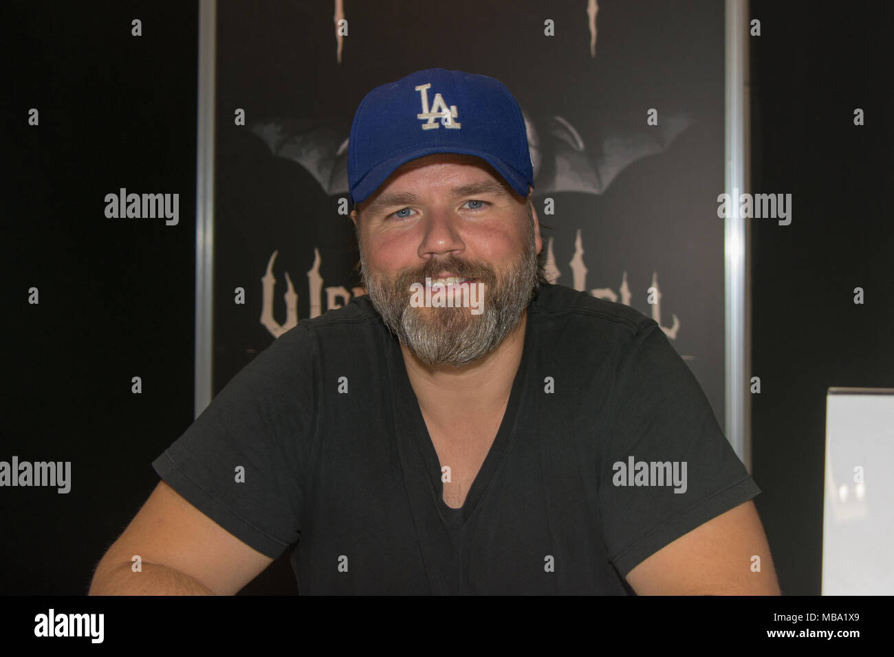 DORTMUND, GERMANY - APRIL 8: Actor Tyler Labine (Tucker & Dale vs Evil ...