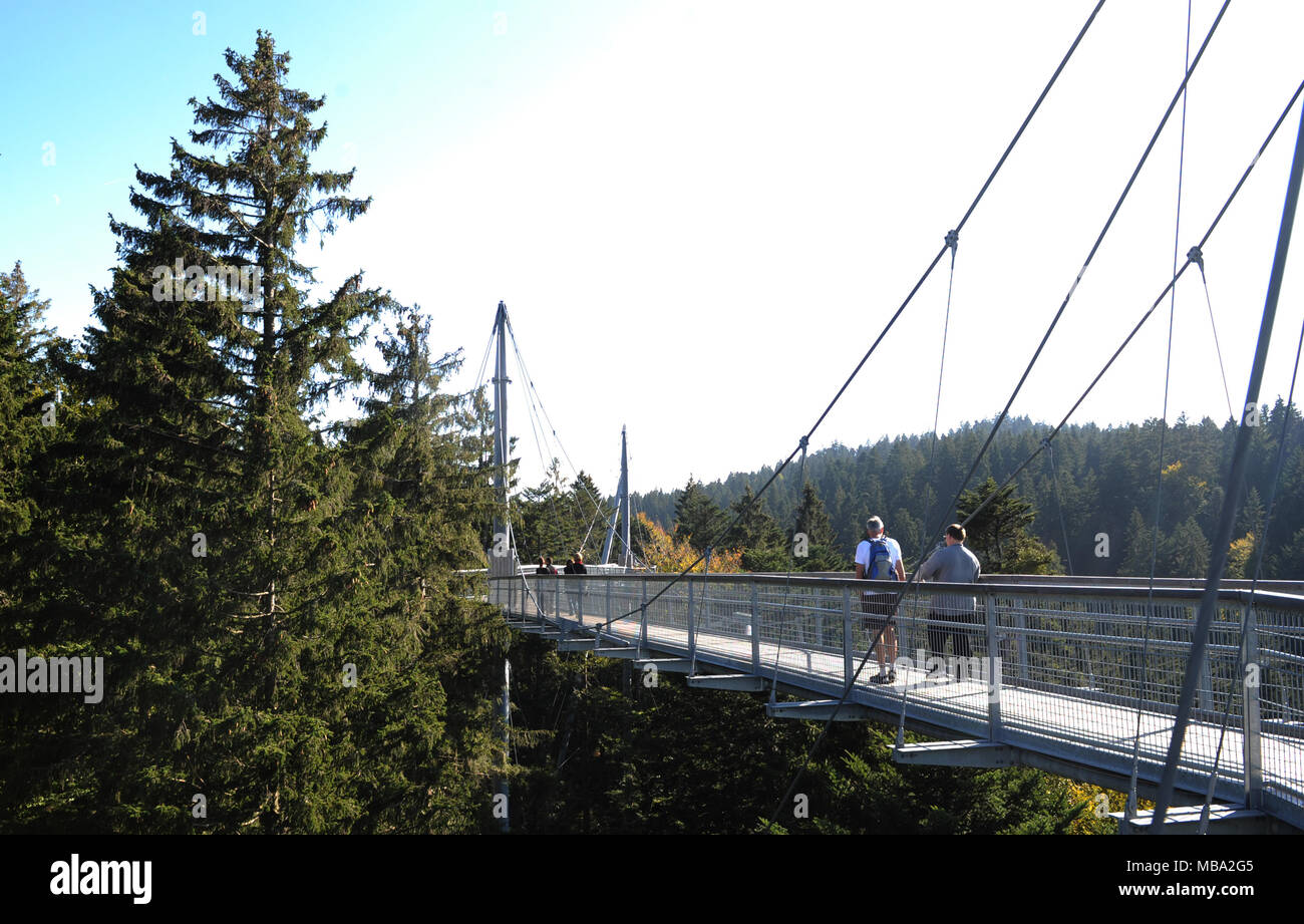 Scheidegg, Germany. 21st Sep, 2012. Visitors walk along the Skywalk ...