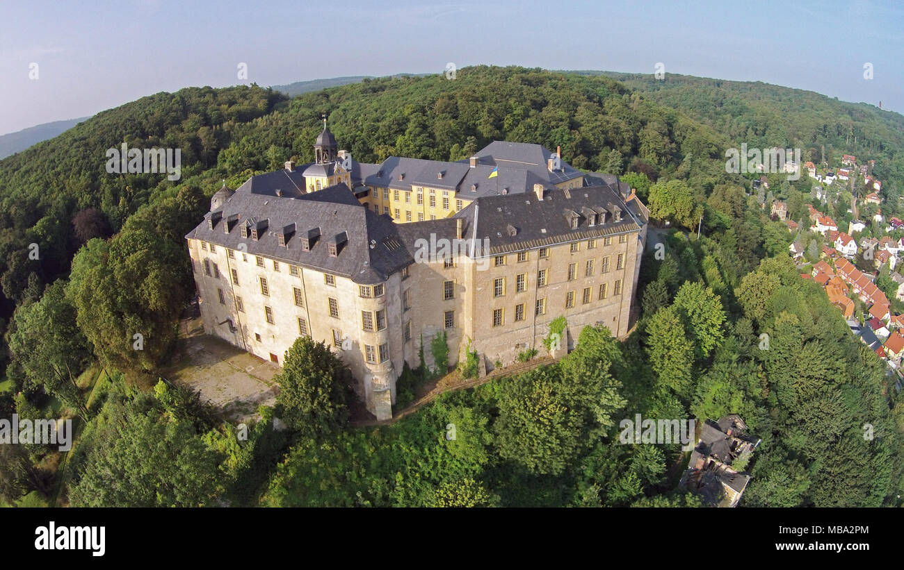 Blankenburg Castle, high above the town of Blankenburg, pictured on 08 ...