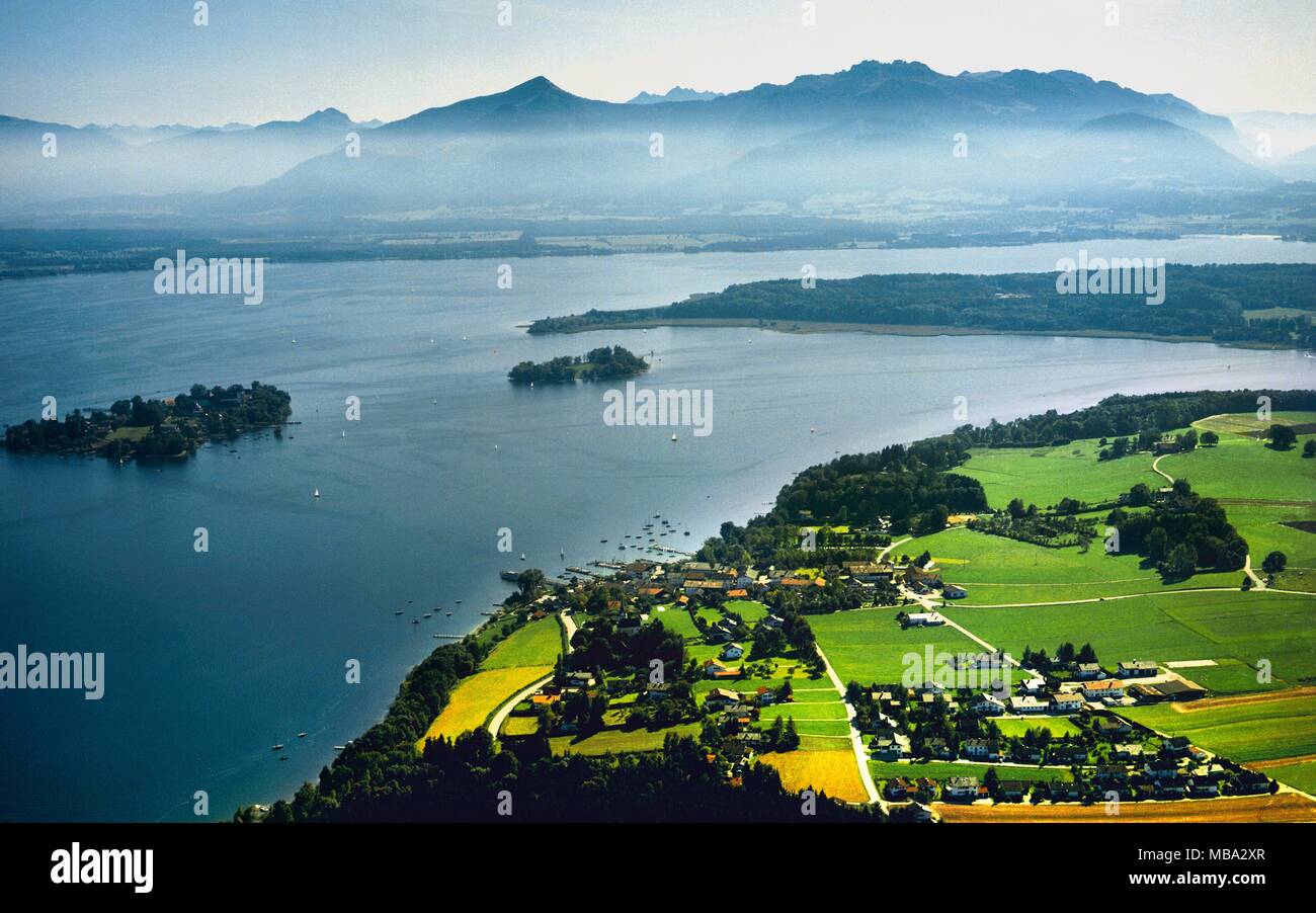 CHIEMSEE 15 June 2004 The island of Frauenchiemsee in Chiemsee lake in ...