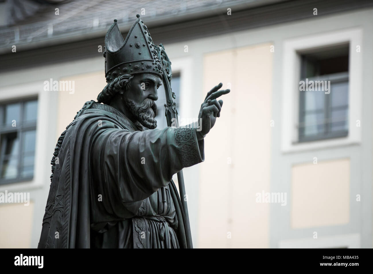 The memorial of Prince-Bishop Julius Echter in Wuerzburg, Germany, 08. ...