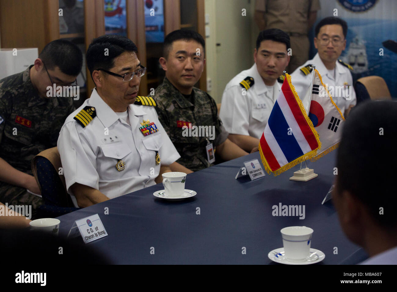 ROKS Cheon Ja Bong (LST-687) arrives at Port of Sattahip, Thailand, Feb ...