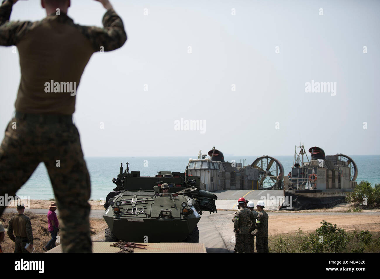 During Exercise Cobra Gold 2018, U.S. Marine Lance Cpl. Cameron Hopper ...