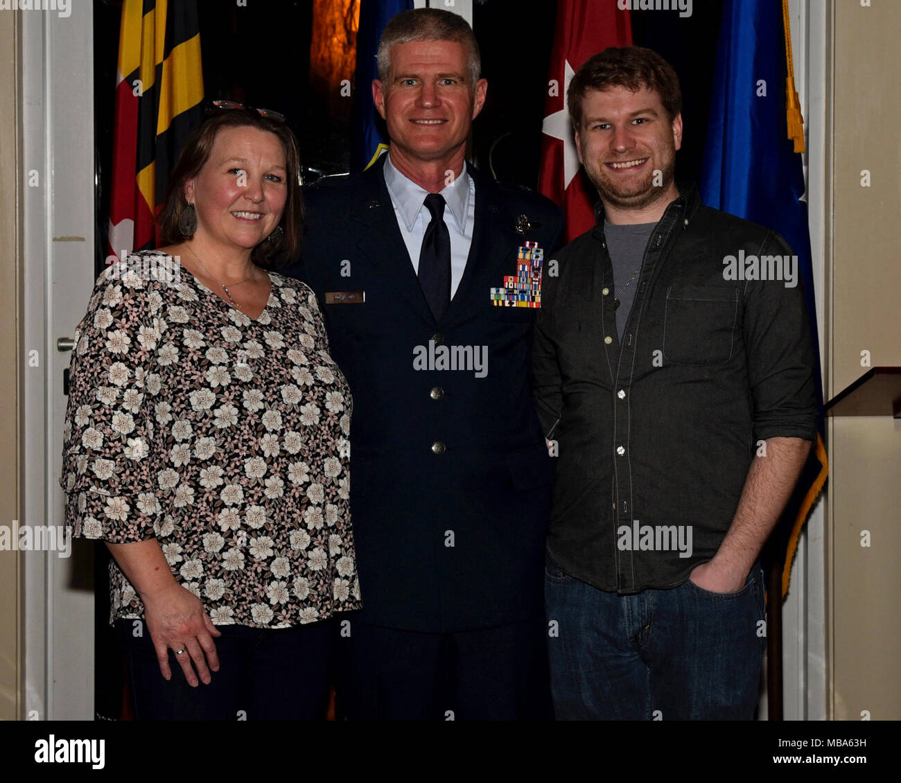 Air Force Brig. Gen. Paul Johnson, 175th vice wing commander, poses for ...
