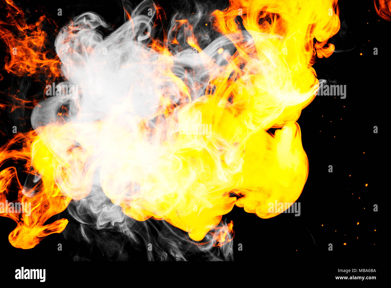 Fire flames background. Background of smoke vape Stock Photo - Alamy