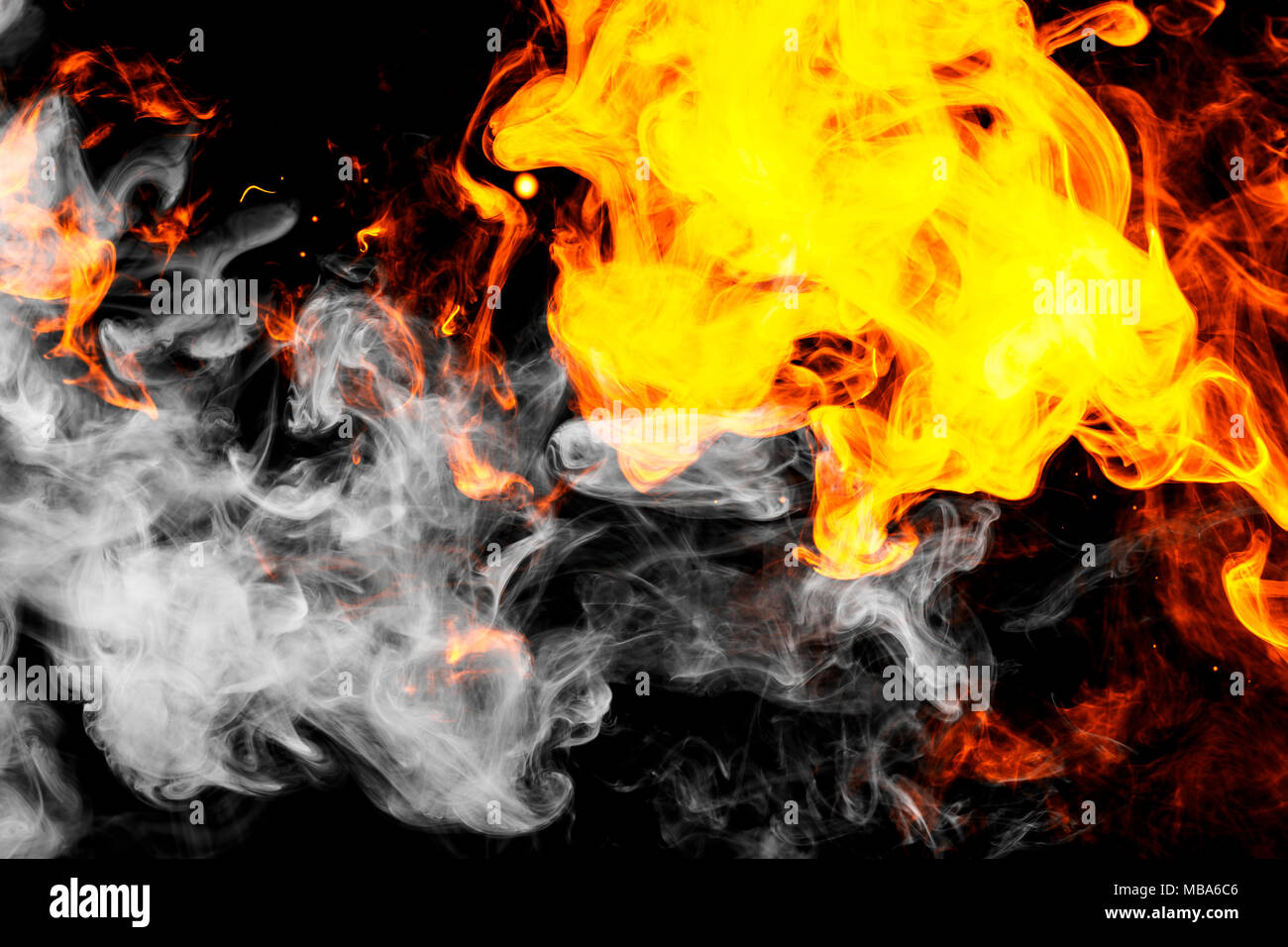 Fire flames background. Background of smoke vape Stock Photo - Alamy