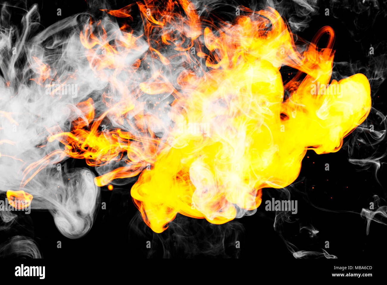 Fire flames background. Background of smoke vape Stock Photo - Alamy