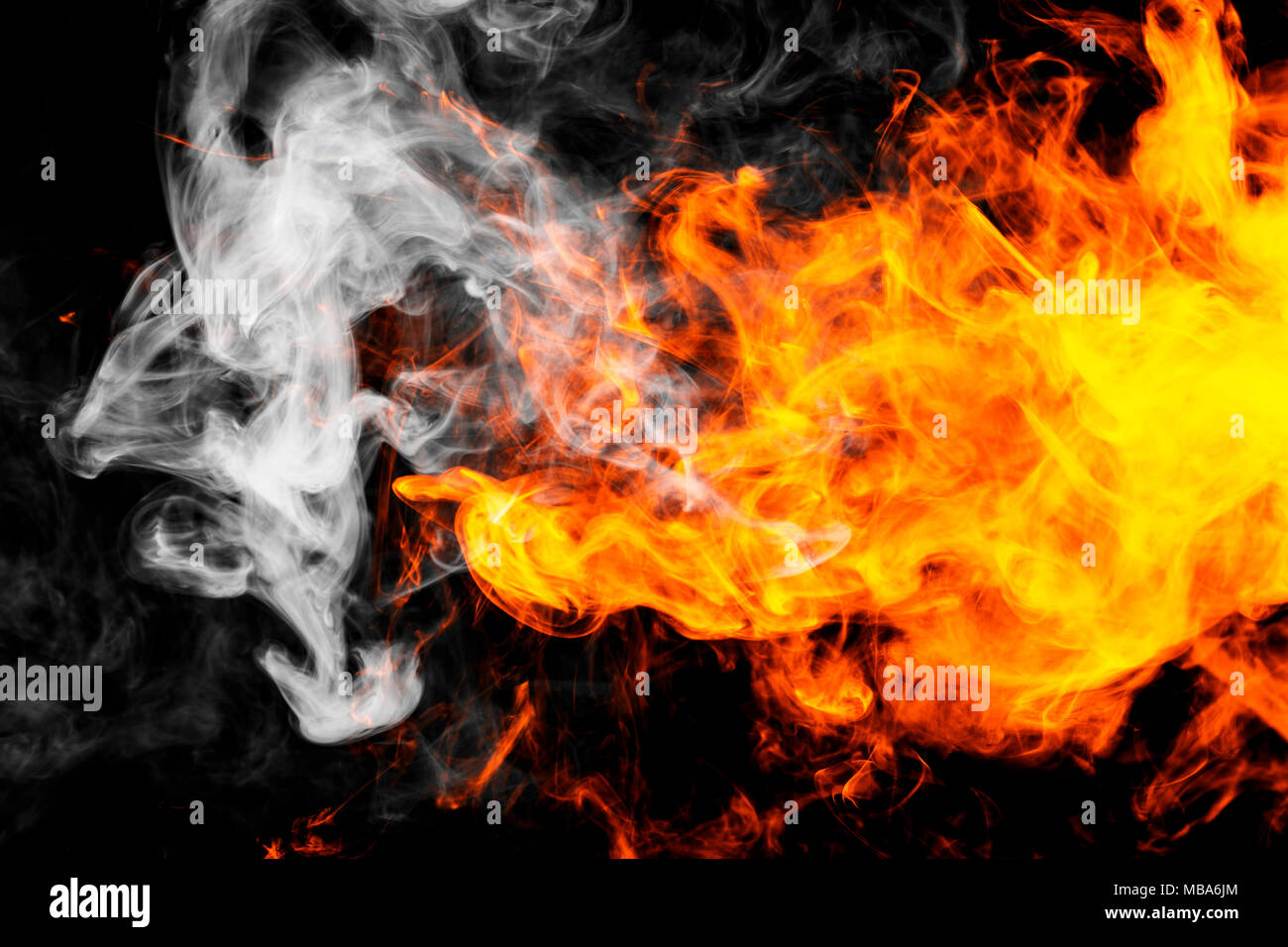 Fire flames background. Background of smoke vape Stock Photo - Alamy