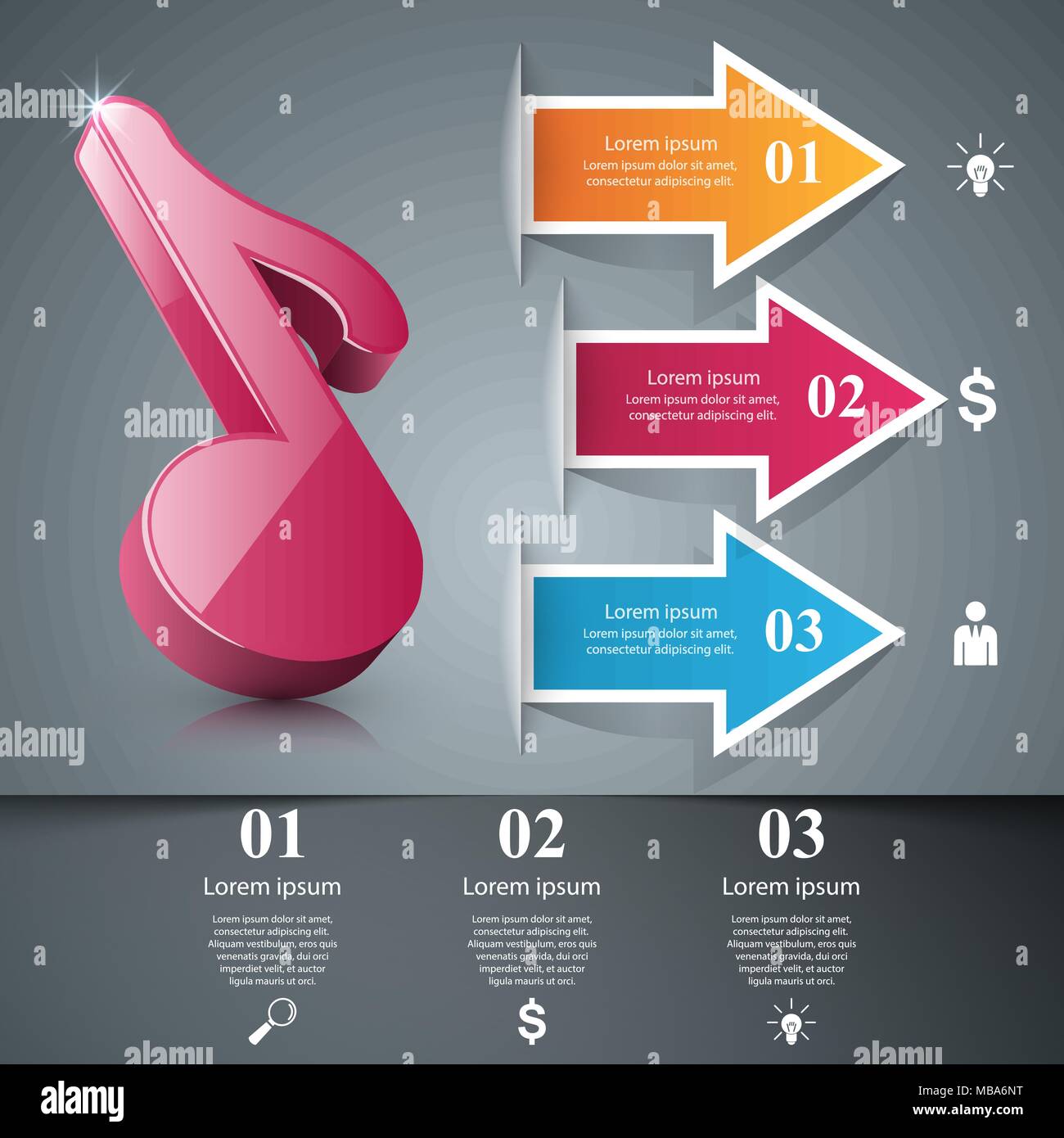 Music education Infographic. Note icon Stock Vector Image & Art - Alamy