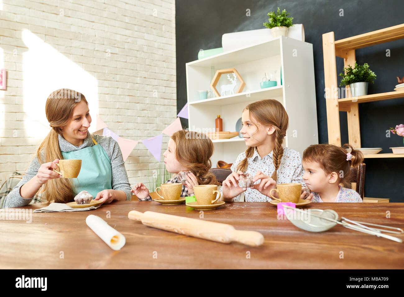 Enjoying Sunny Day at Home Stock Photo - Alamy