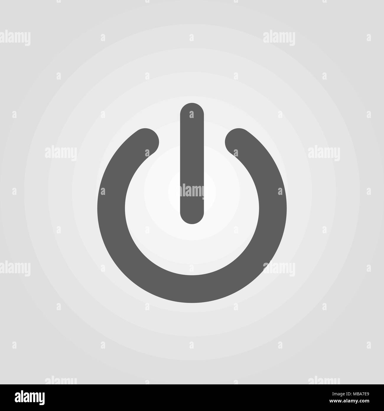 Power icon Vector Illustration on the white background Stock Vector ...