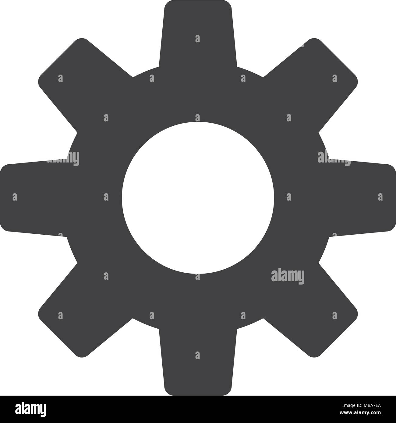 Setting icon vector, Tools, Cog, Gear Sign Isolated on white background ...