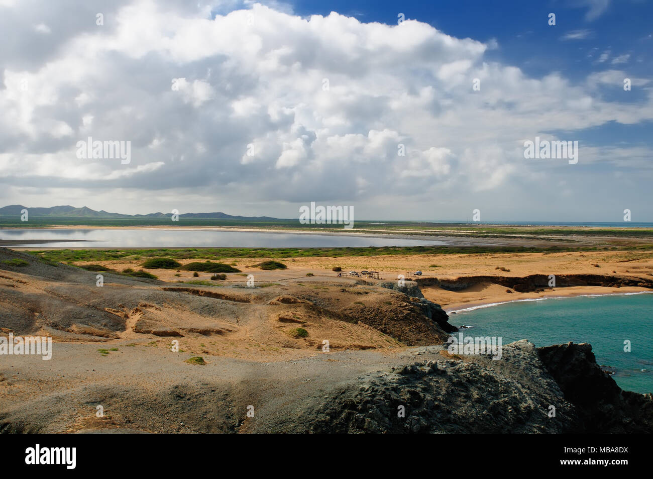 Colombia, wild coastal desert of Penisula la Guajira near the Cabo de ...