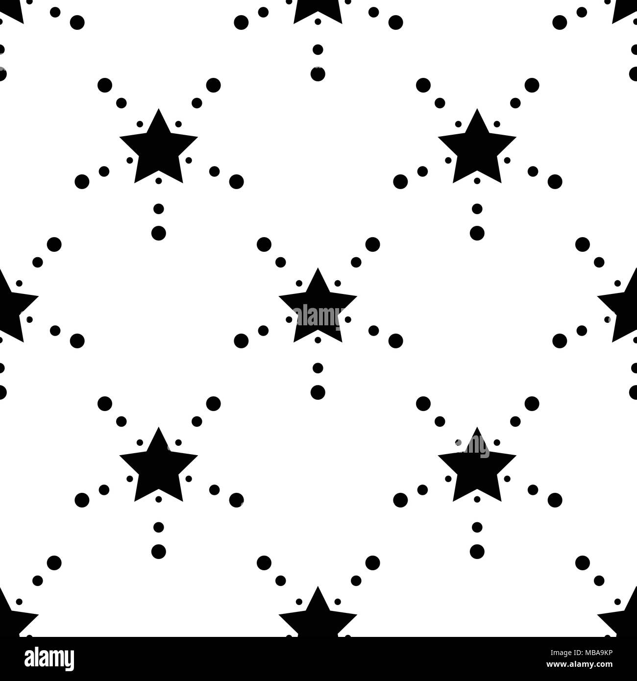 Star seamless pattern. Cute kids star seamless pattern. Seamless patter ...