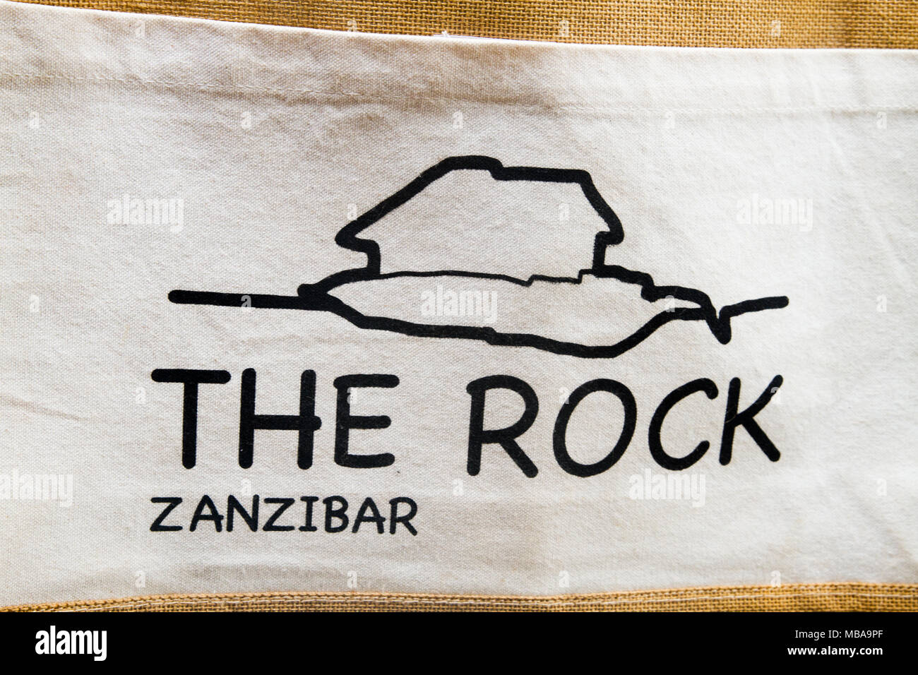 ZANZIBAR, TANZANIA - JANUARY 05: Sign of The Rock restaurant in ...