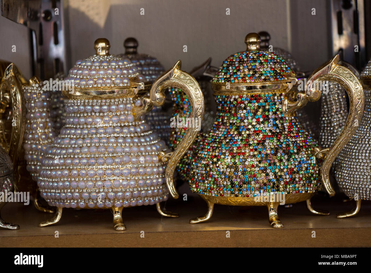 Turkish tea pot made in a traditional style Stock Photo - Alamy