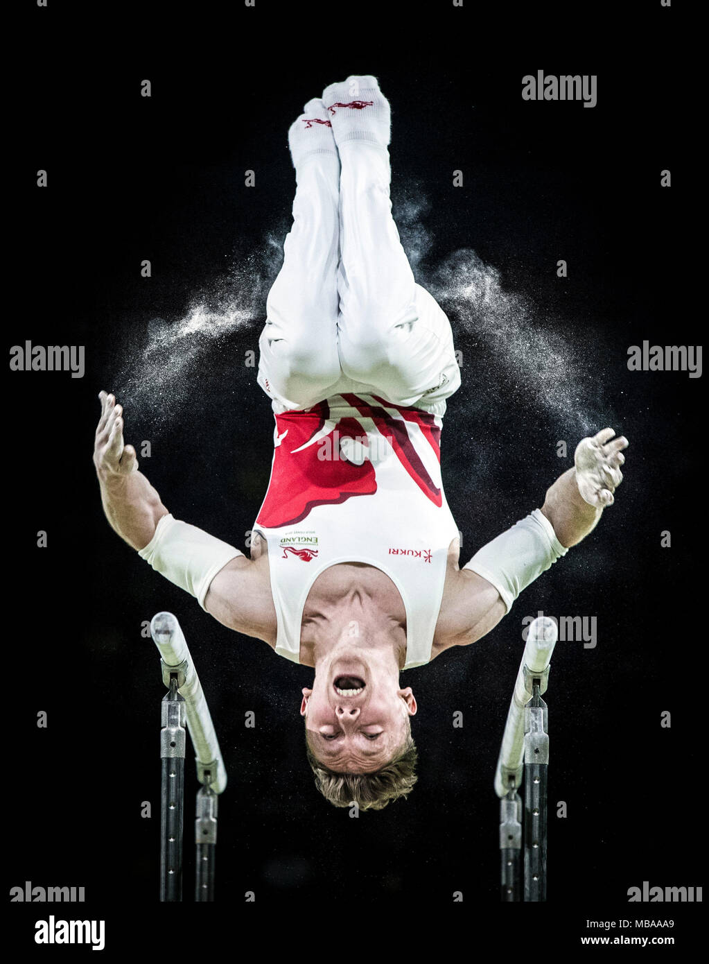 Mens parallel bars coomera indoor sports centre hi-res stock ...