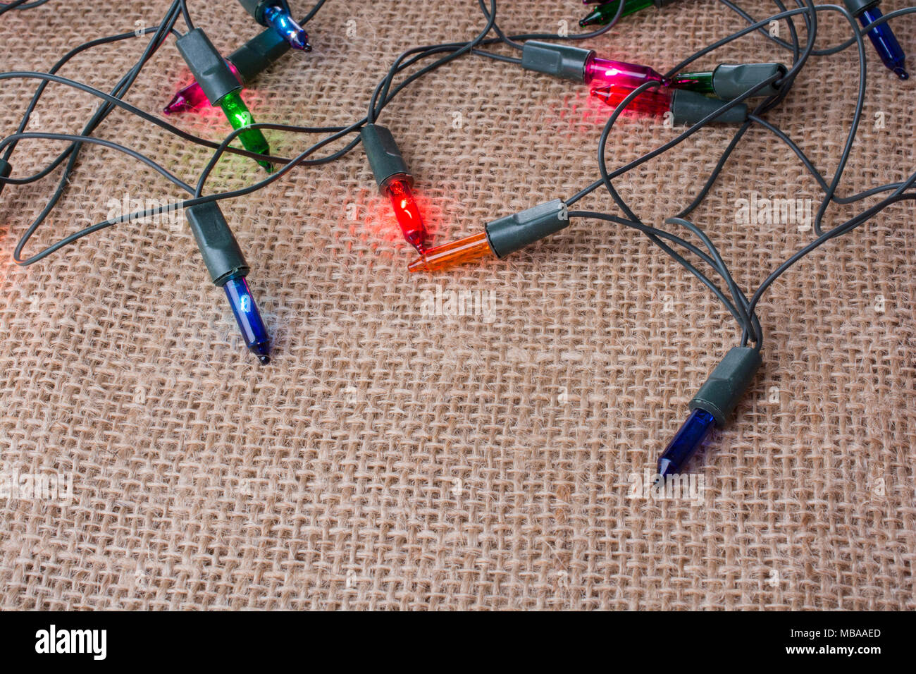 Christmas lights and party lights of a certain type Stock Photo - Alamy