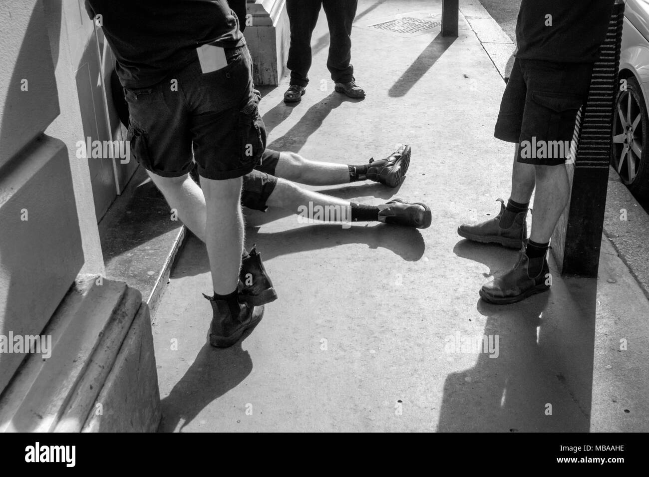 Time to chill Black and White Stock Photos & Images - Alamy