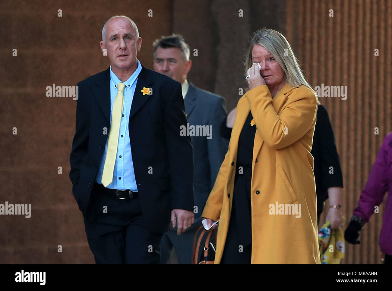 Tracy Hayes the mother of murdered travel agent Cassie Hayes, wipes her ...